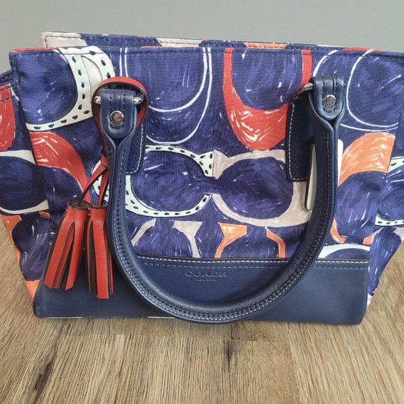 Coach | Bags | Coach Legacy Heritage Signature Candace Carryall Satchel ...